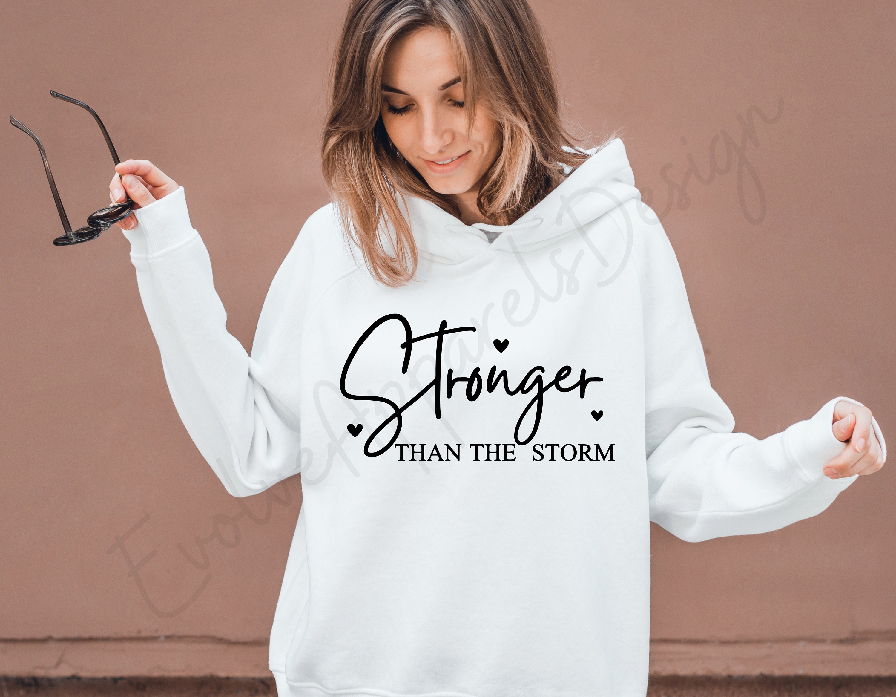 Stronger Than the Storm Svg, Positive Quote Svg, Inspirational Quotes ...