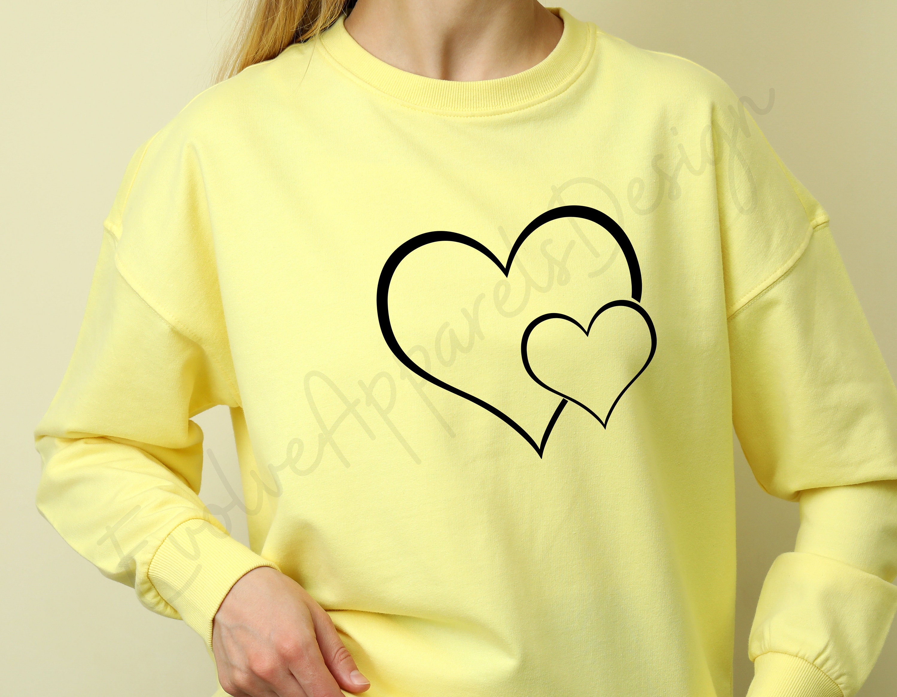 Double Heart Svg, Hand Drawn Heart Svg, Sketch Heart Svg, Heart Outline ...