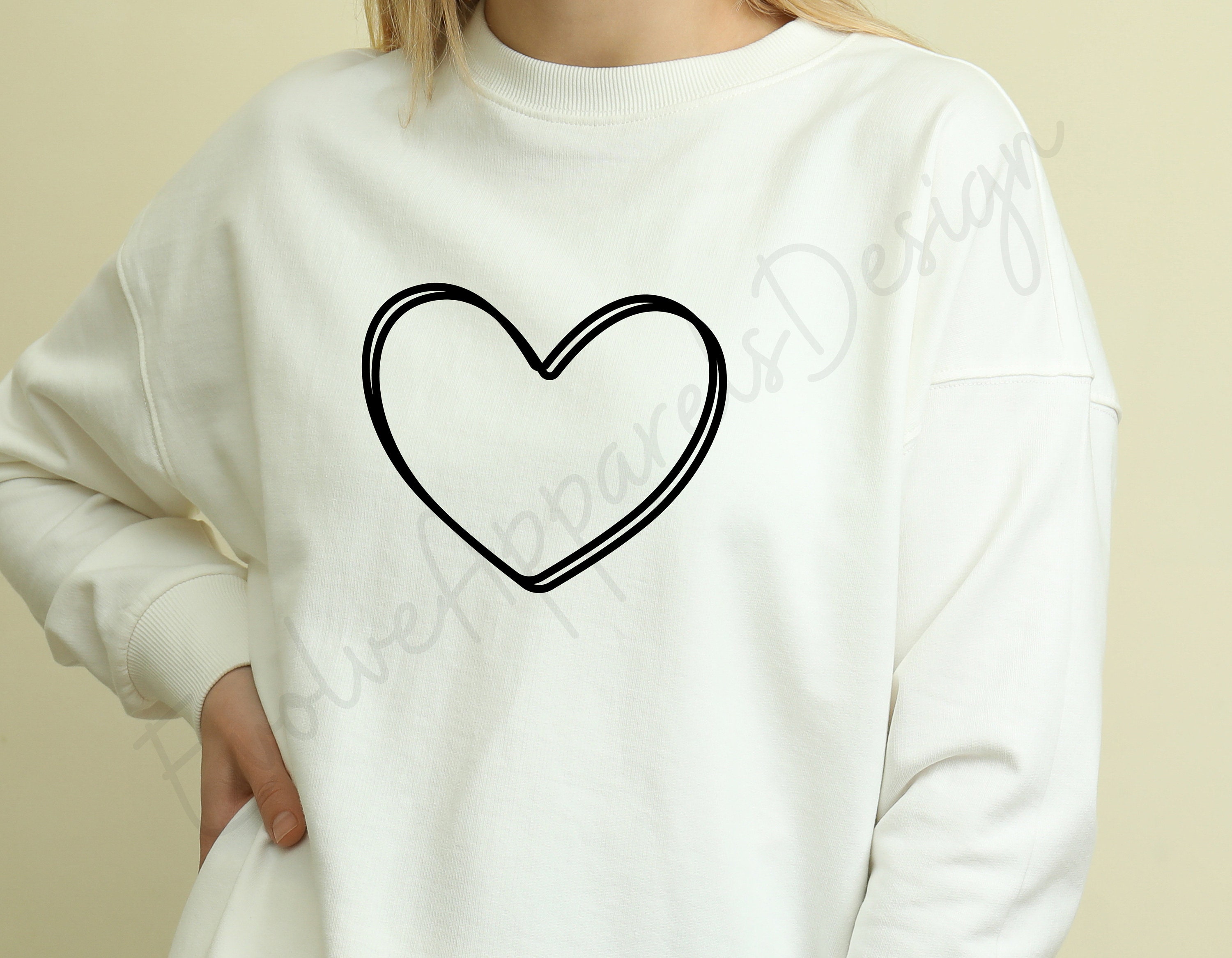 Double Heart Svg, Hand Drawn Heart Svg, Sketch Heart Svg, Heart Outline ...