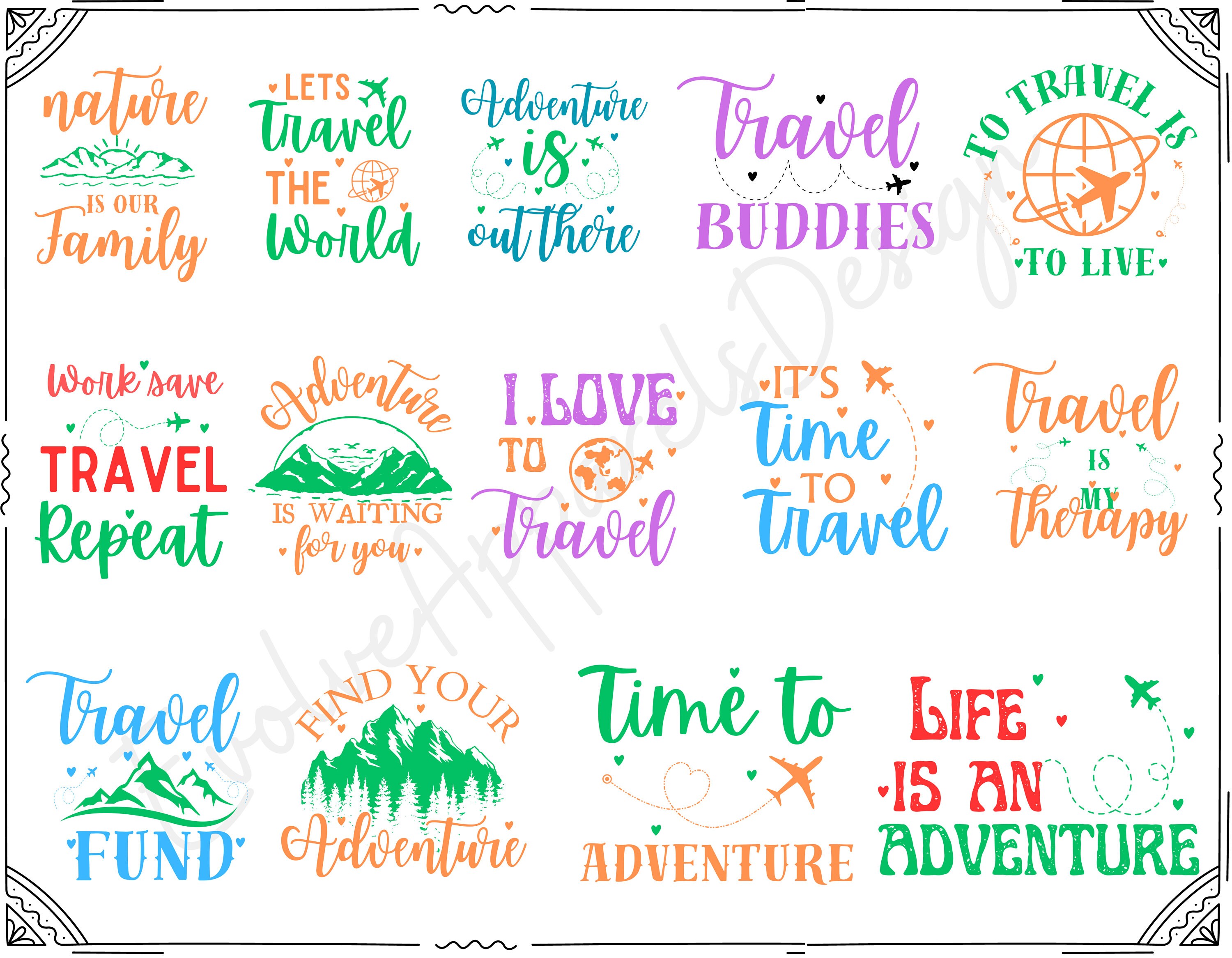 Travel Svg Bundle, Travel Svg, Travel Quotes SVG, Funny Travel Svg ...