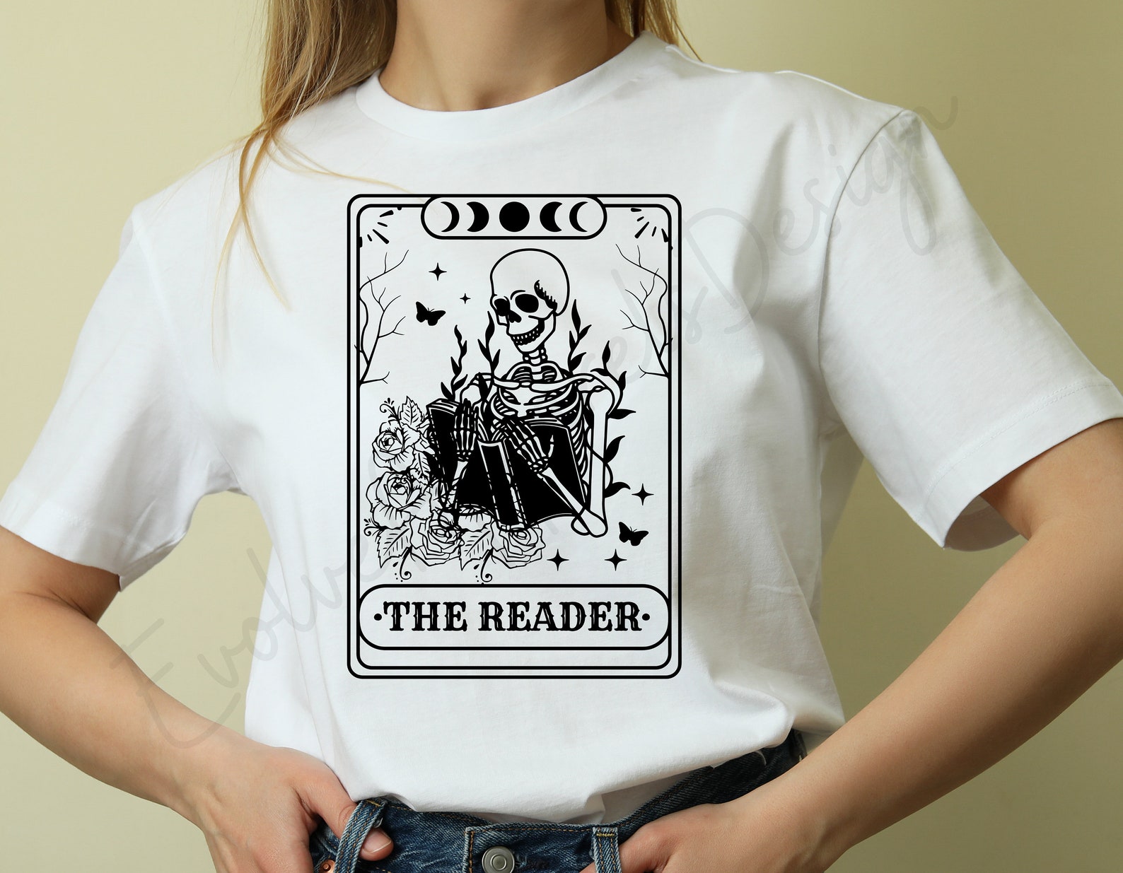 The Reader Tarot Card SVG, the Reader Svg, Reading Svg, Book Lover Svg ...