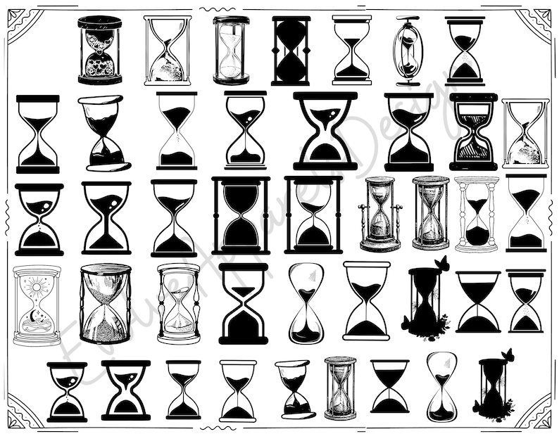 Hourglass SVG, Sand Clock Svg, Sand Time SVG, Clock Svg, Hourglass Cut File, Hourglass ...