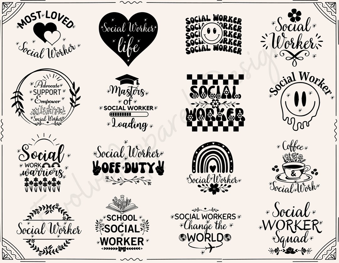 Social Worker Svg Bundle Social Worker Svg Funny Social Worker 7742