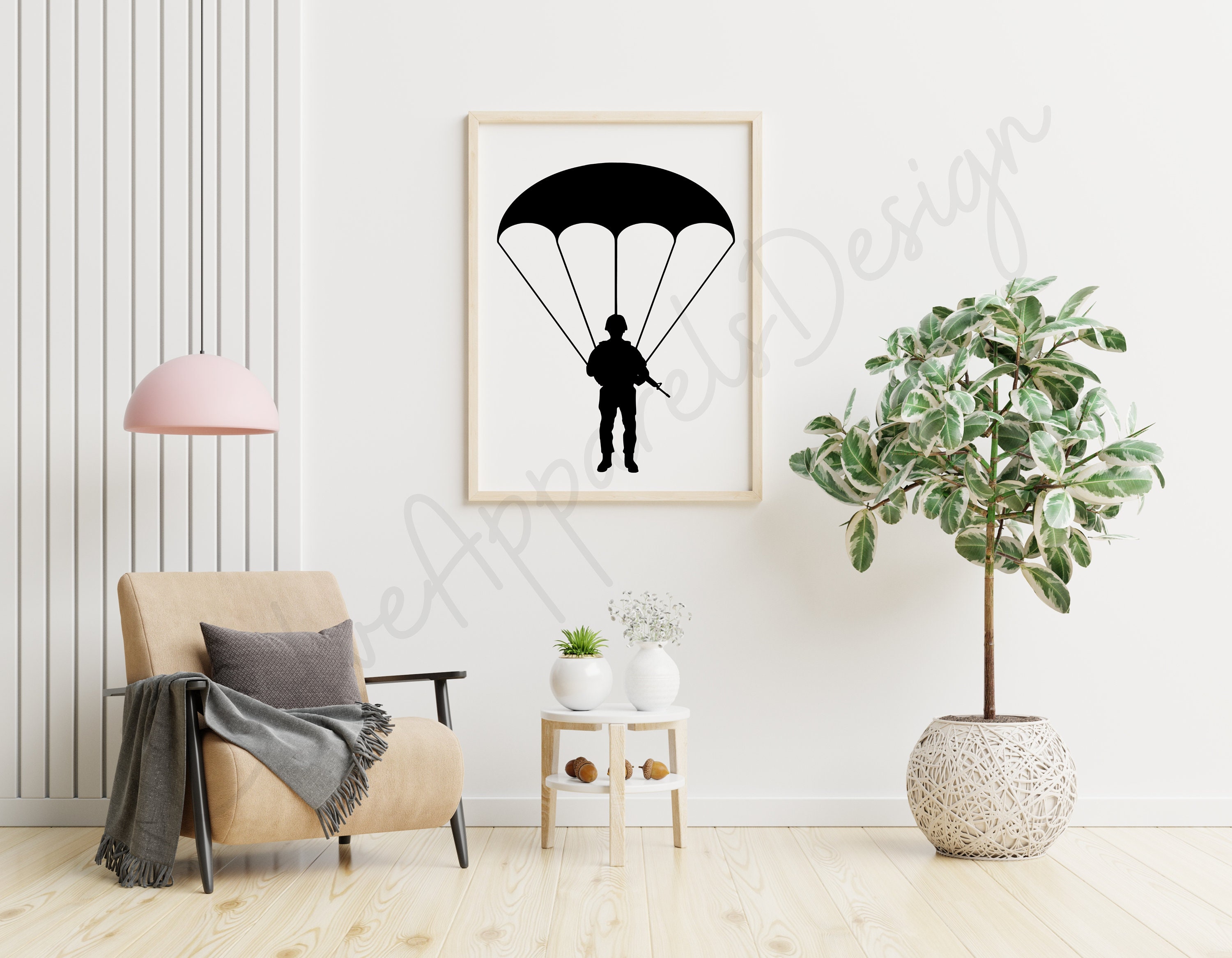 Parachute SVG Bundle,paratroopers Silhouette, Paratroopers SVG, Army ...