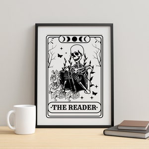 The Reader Tarot Card SVG, the Reader Svg, Reading Svg, Book Lover Svg ...