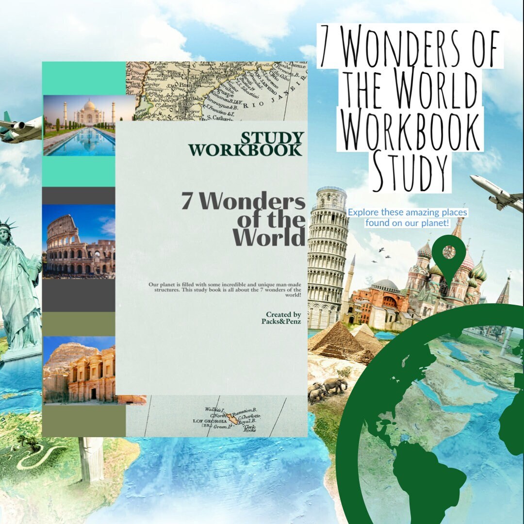 PDF Seven Wonders of the World Workbook for Children - Etsy