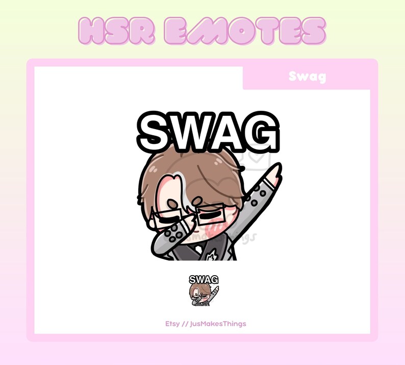 Welt From Honkai Star Rail Emotes for Youtube Discord Twitch - Etsy