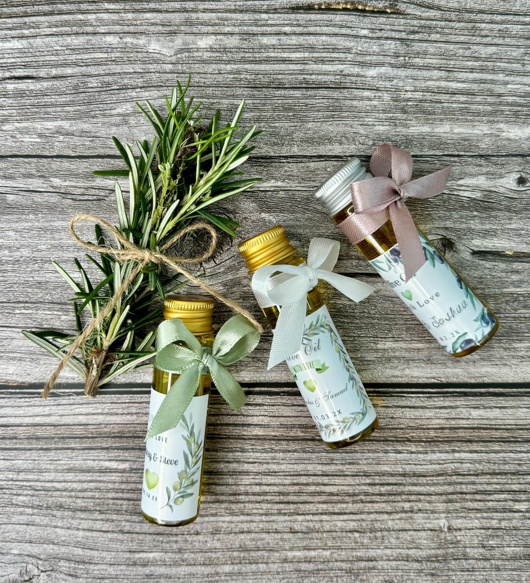 Personalized Olive Oil Wedding Favors | Olive Oil Bonbonniere | Extra ...