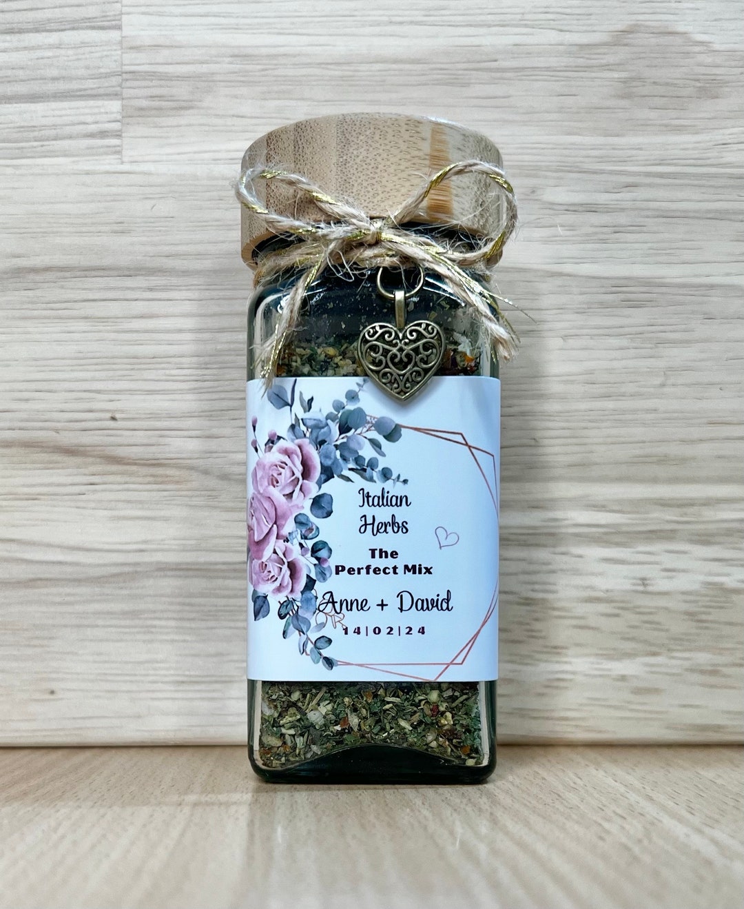 Country Favors Rustic Wedding Favors Herb Jars Guest's Gift Custom ...
