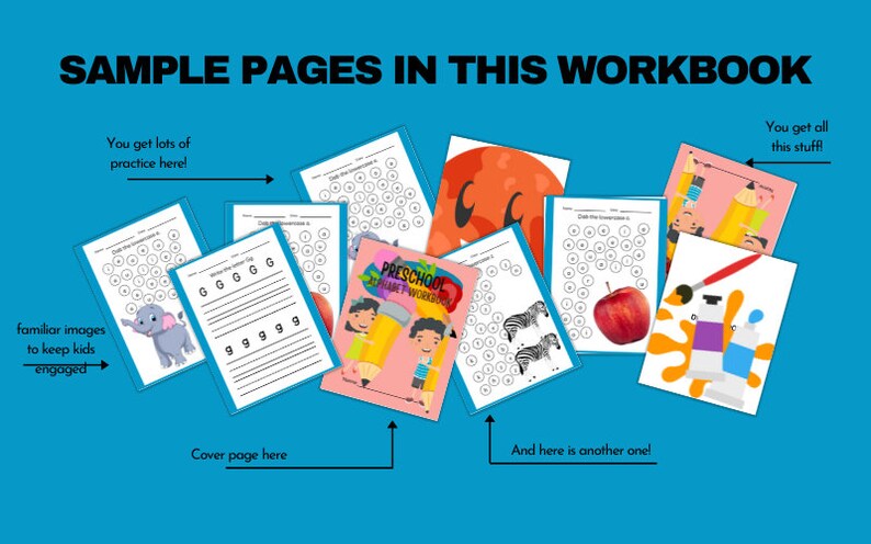 Preschool Alphabet Workbook - Etsy