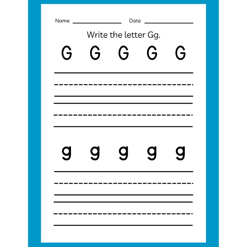 Preschool Alphabet Workbook - Etsy