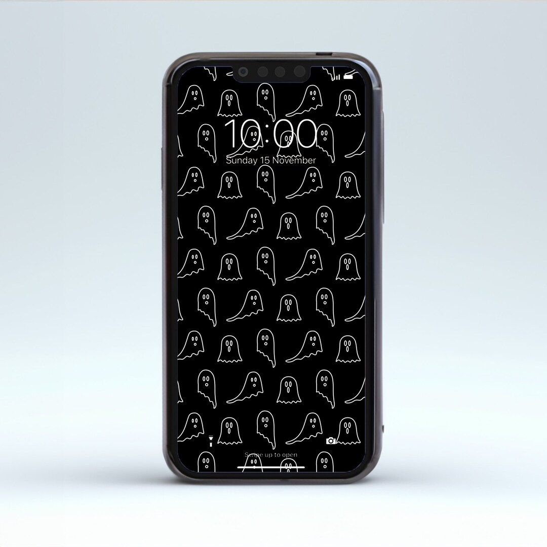 Halloween Ghosts Phone Background Digital Download, Phone Wallpaper ...