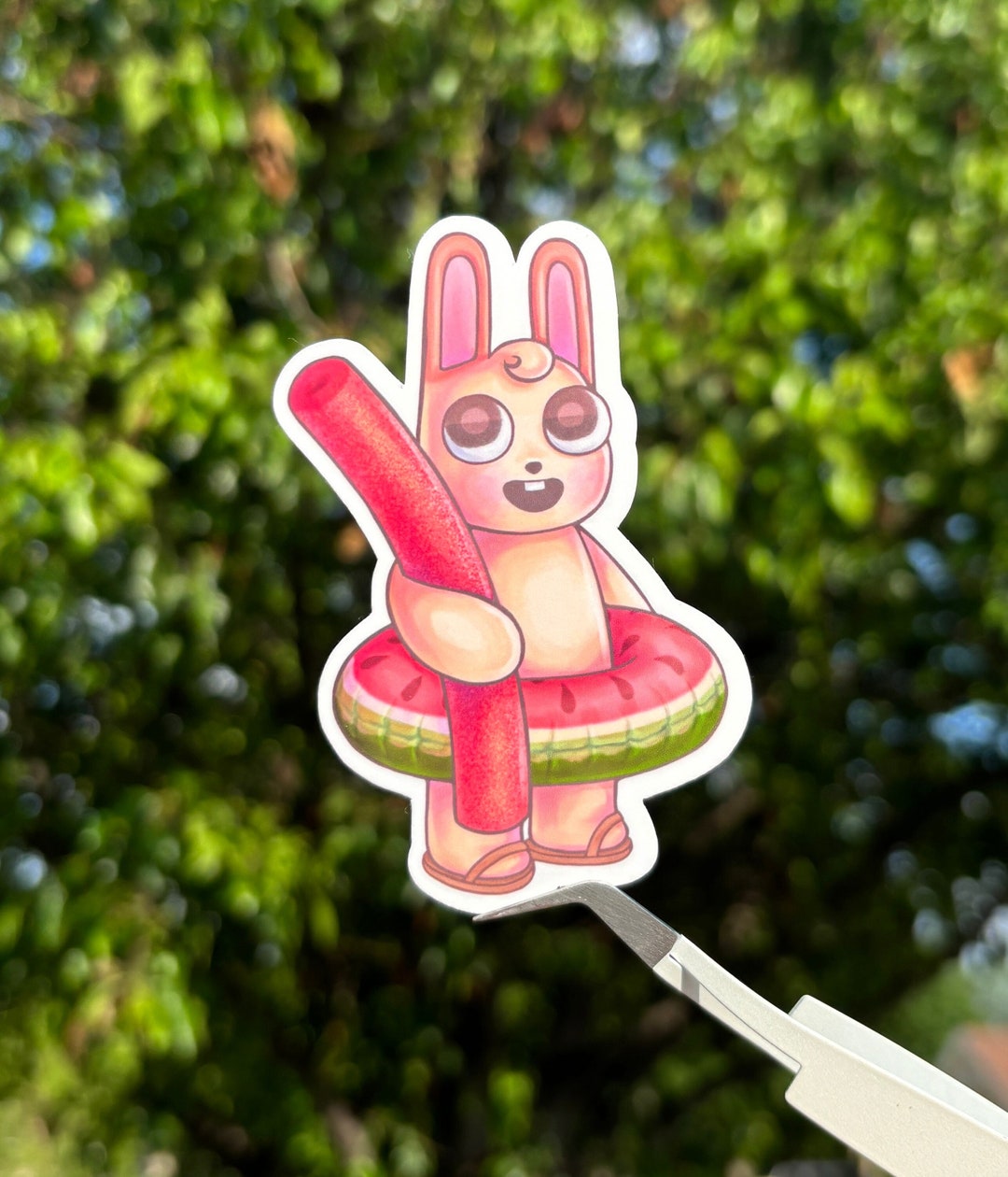 Bunny Pool Floats | Cute Glossy Summer Stickers - Etsy