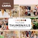 Youtube Thumbnail Template Paper Cutout, Branding Kit for Content ...