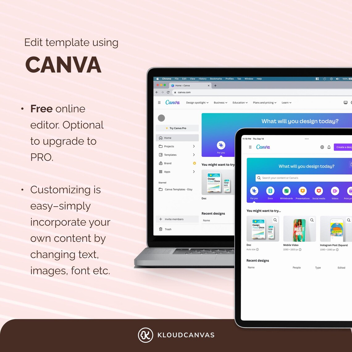 Youtube Thumbnail Template, Branding Kit for Content Creator, Lifestyle ...