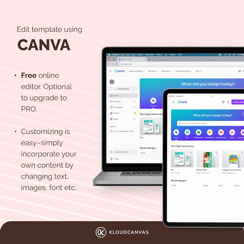 Youtube Thumbnail Template, Branding Kit for Content Creator, Lifestyle ...