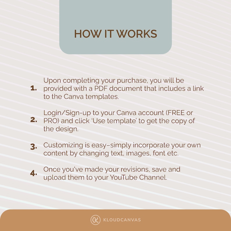 Youtube Branding Kit Brown, Brand Kit for Content Creator, Youtube ...