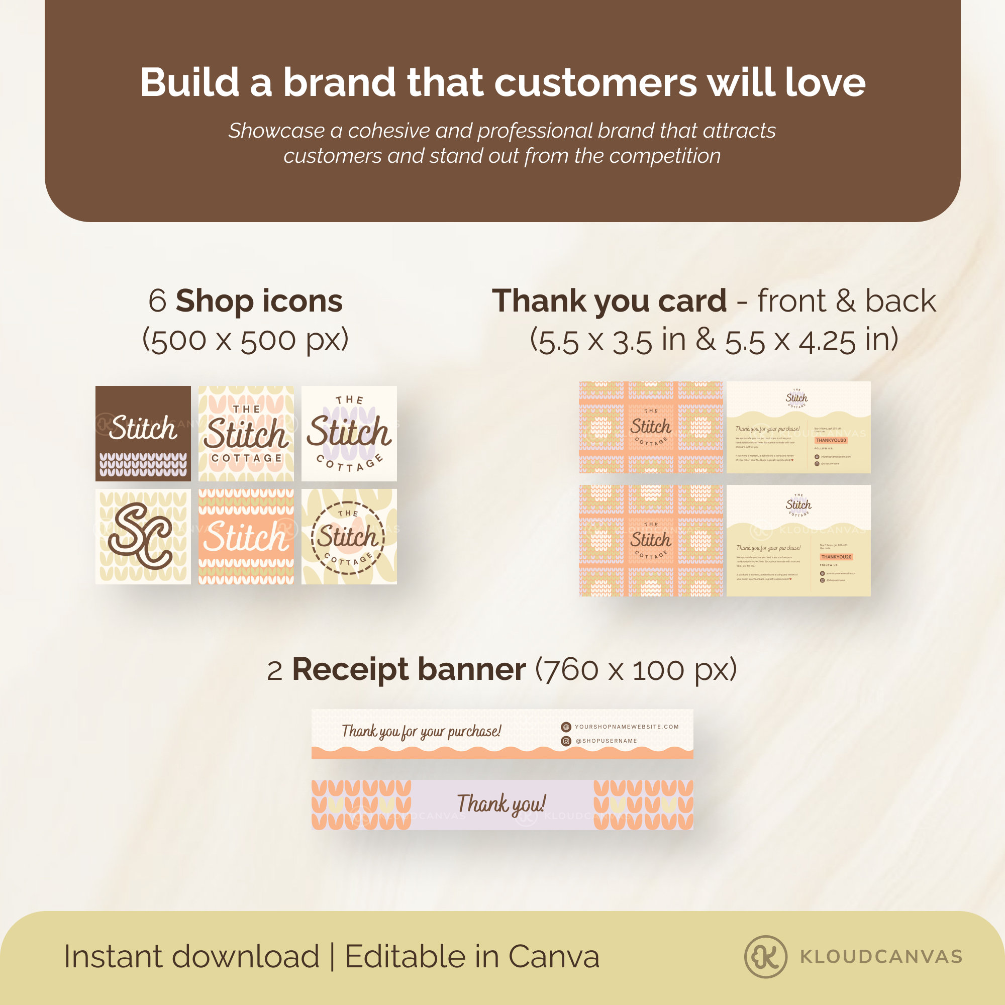 Etsy Shop Kit, Esty Banner Template, Store Listing Mockup, Seller ...