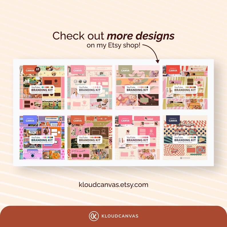 Youtube Thumbnail Template Lifestyle Podcast Episodes, Branding Kit for ...