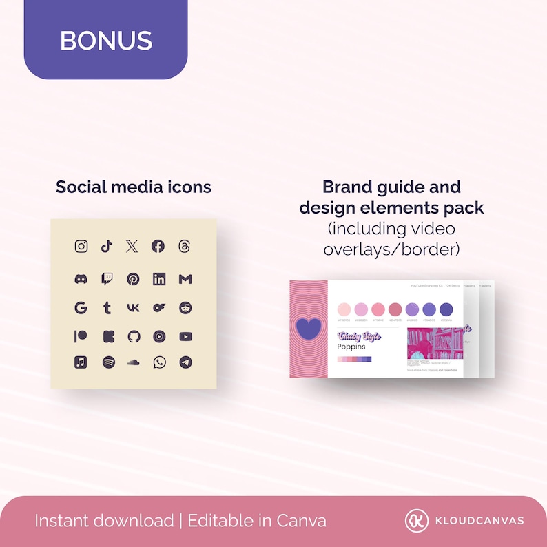 Youtube Branding Kit, Brand Kit for Content Creator, YT Banner Template ...