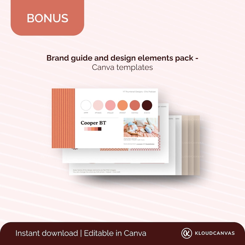 Youtube Thumbnail Template Lifestyle Podcast Episodes, Branding Kit for ...