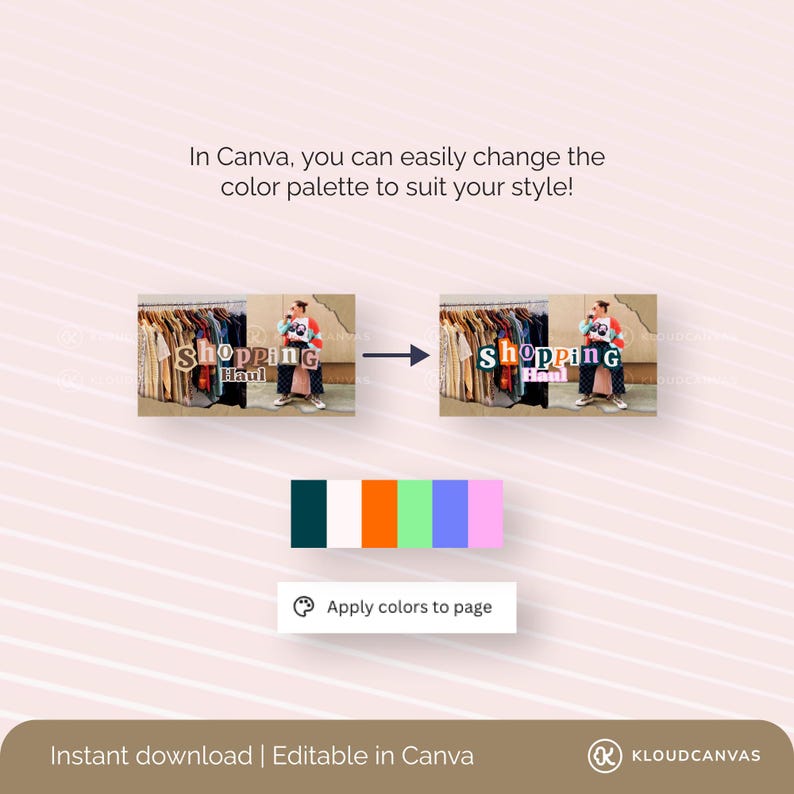 Youtube Thumbnail Template Paper Cutout, Branding Kit for Content ...