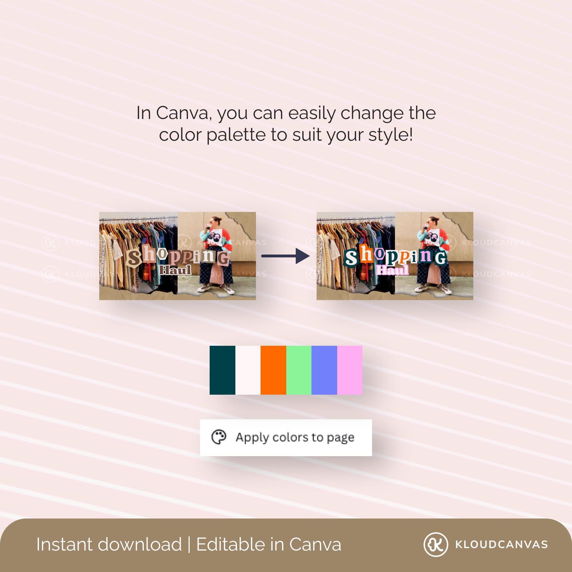 Youtube Thumbnail Template Paper Cutout, Branding Kit for Content ...
