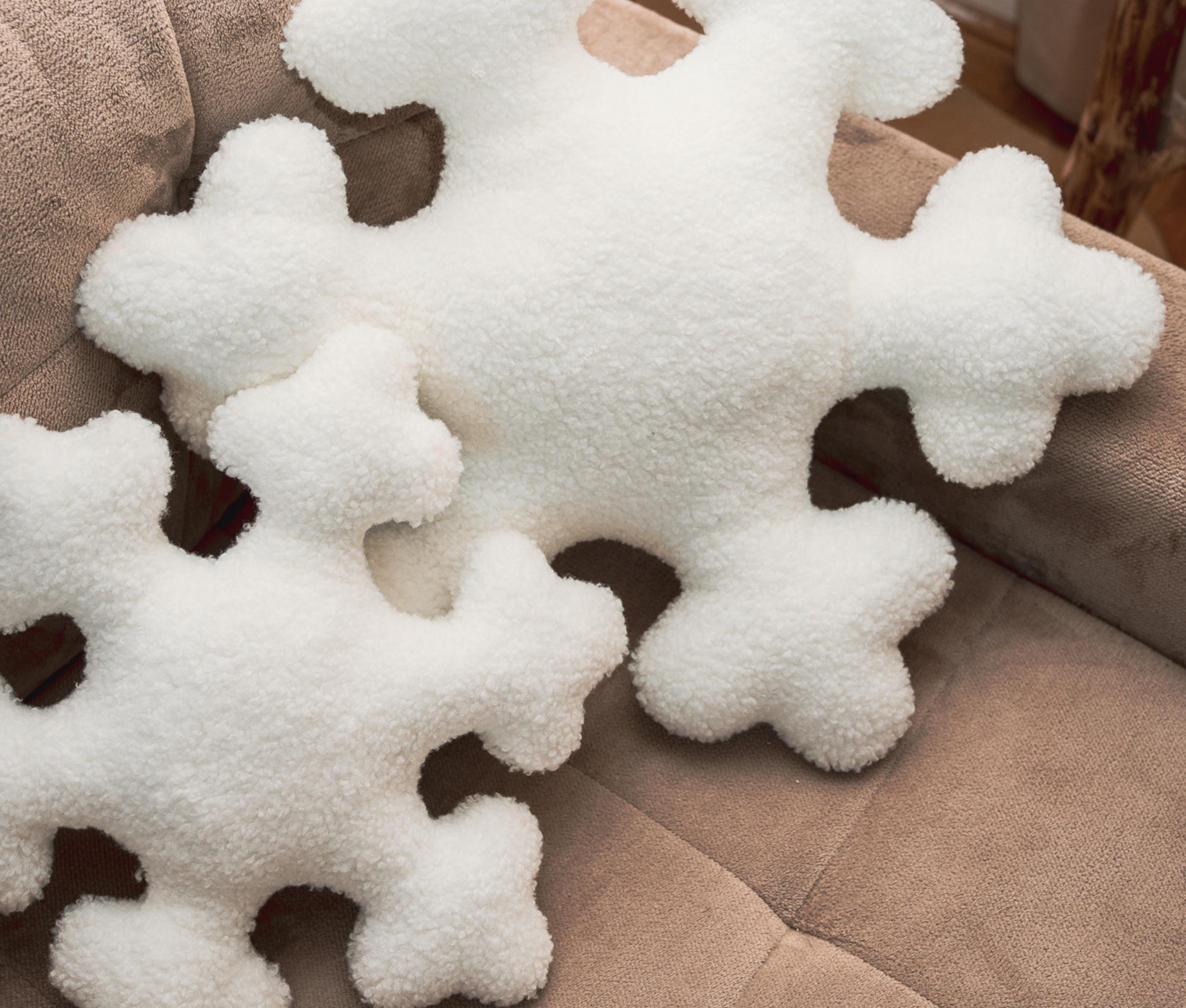 Snowflake Pillow Sewing Pattern PDF – 2 Sizes, Easy Cushion DIY ...