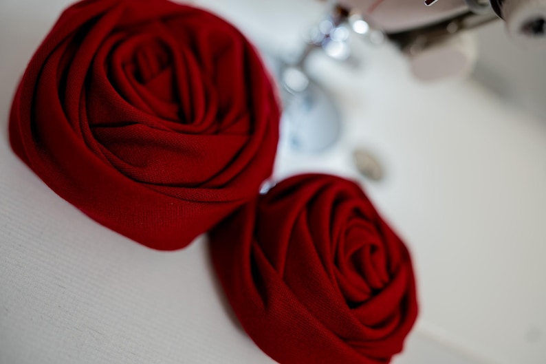 Fabric Rose Sewing Pattern: Digital PDF & Video Tutorial for Choker ...