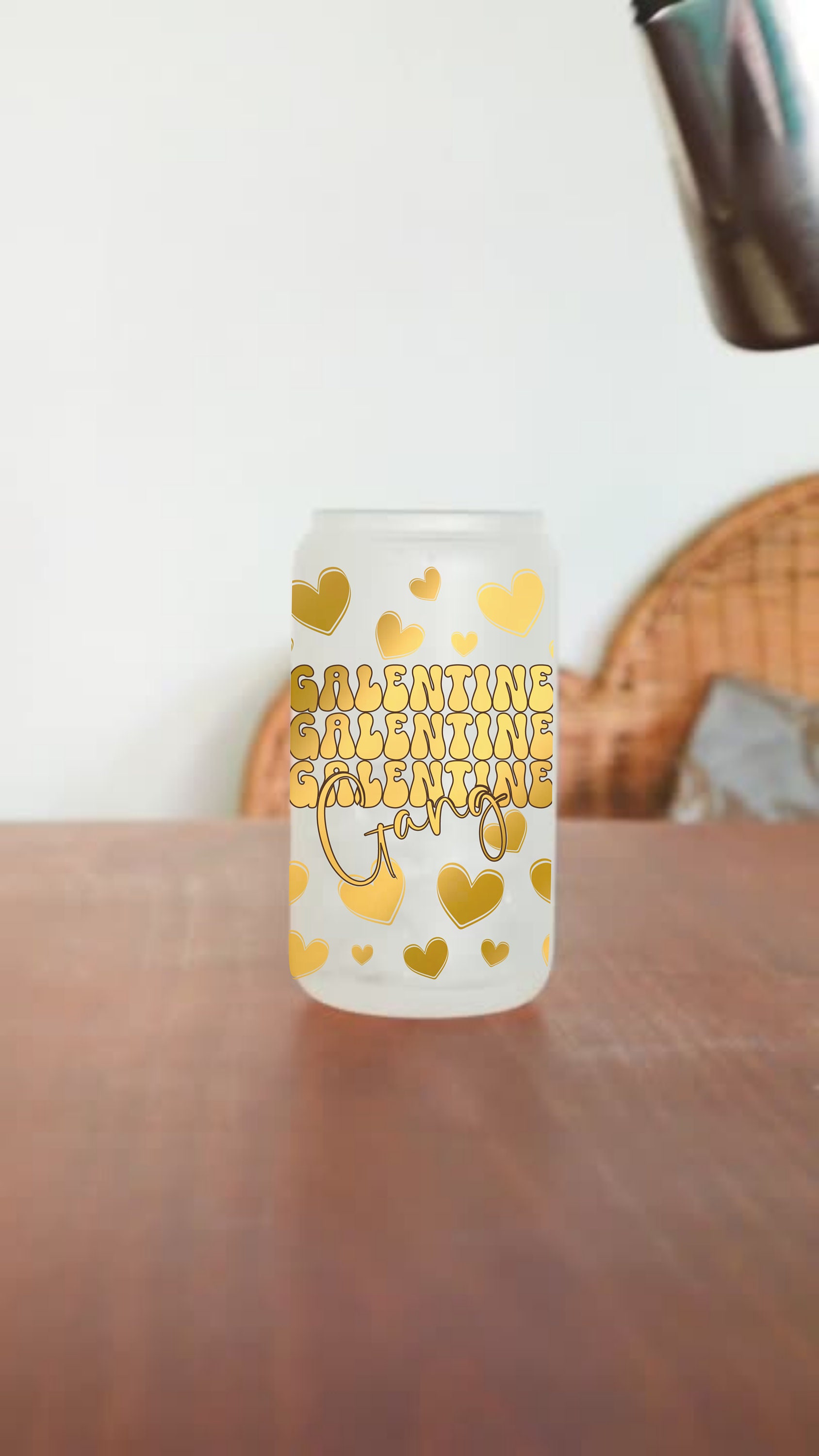Galentine Gang 16oz Glass Can Svg, Libbey Glass Can Wrap, Svg Files for ...