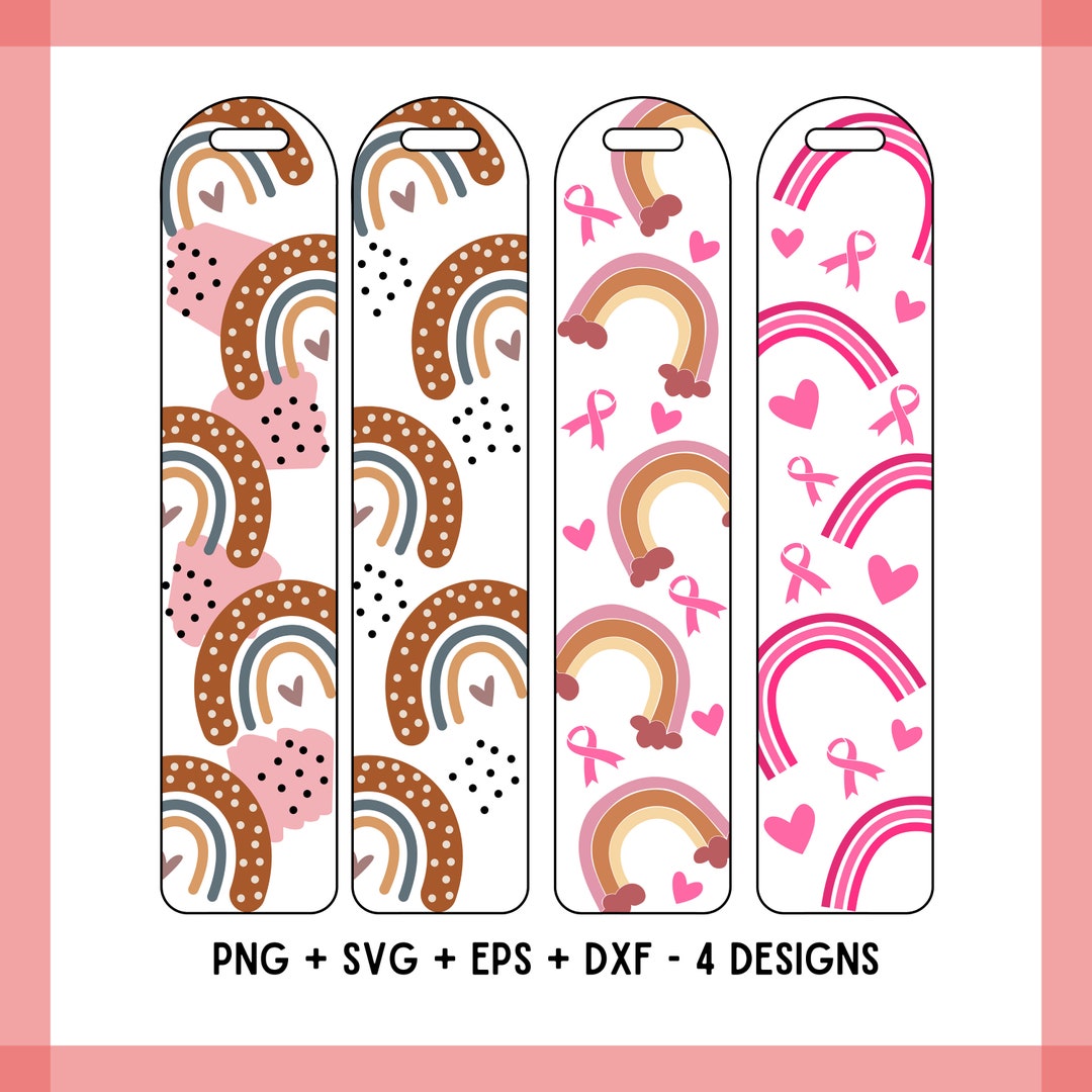 Bookmark SVG - Bookmark Template SVG, Rainbow SVG, Rainbow Bookmark Svg ...