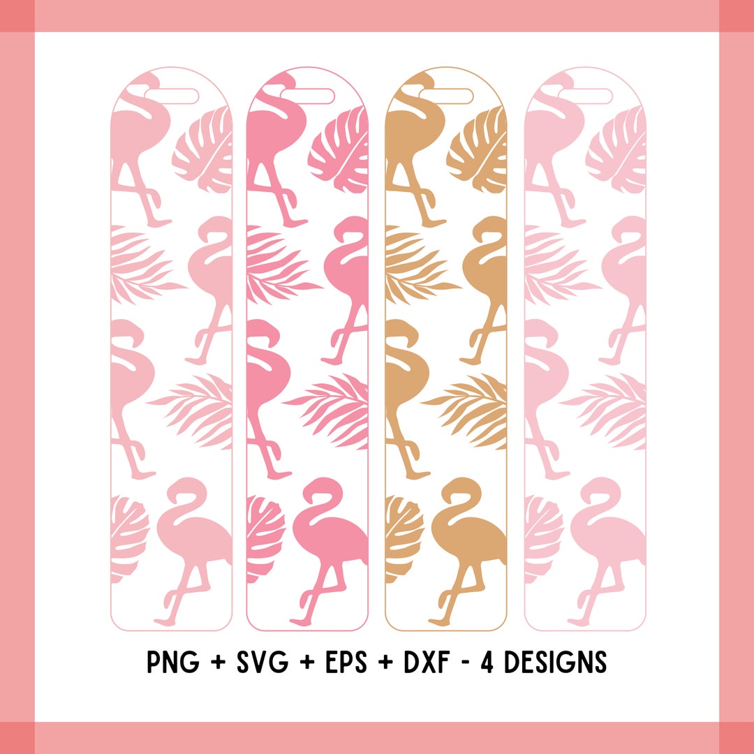 Bookmark SVG - Bookmark Template SVG, Flamingo SVG, Flamingo Bookmark ...