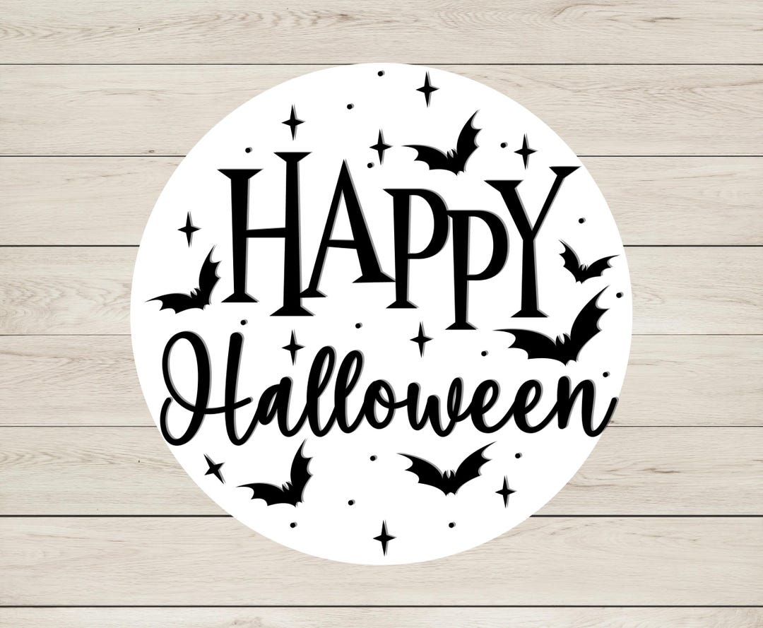 Happy Halloween Türschild, Happy Halloween Aufhänger svg, Halloween ...