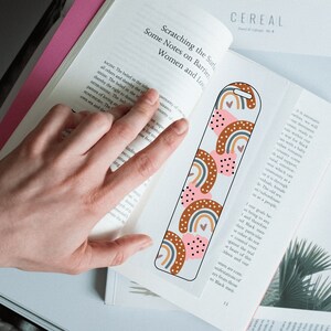 Bookmark SVG - Bookmark Template SVG, Rainbow SVG, Rainbow Bookmark Svg ...