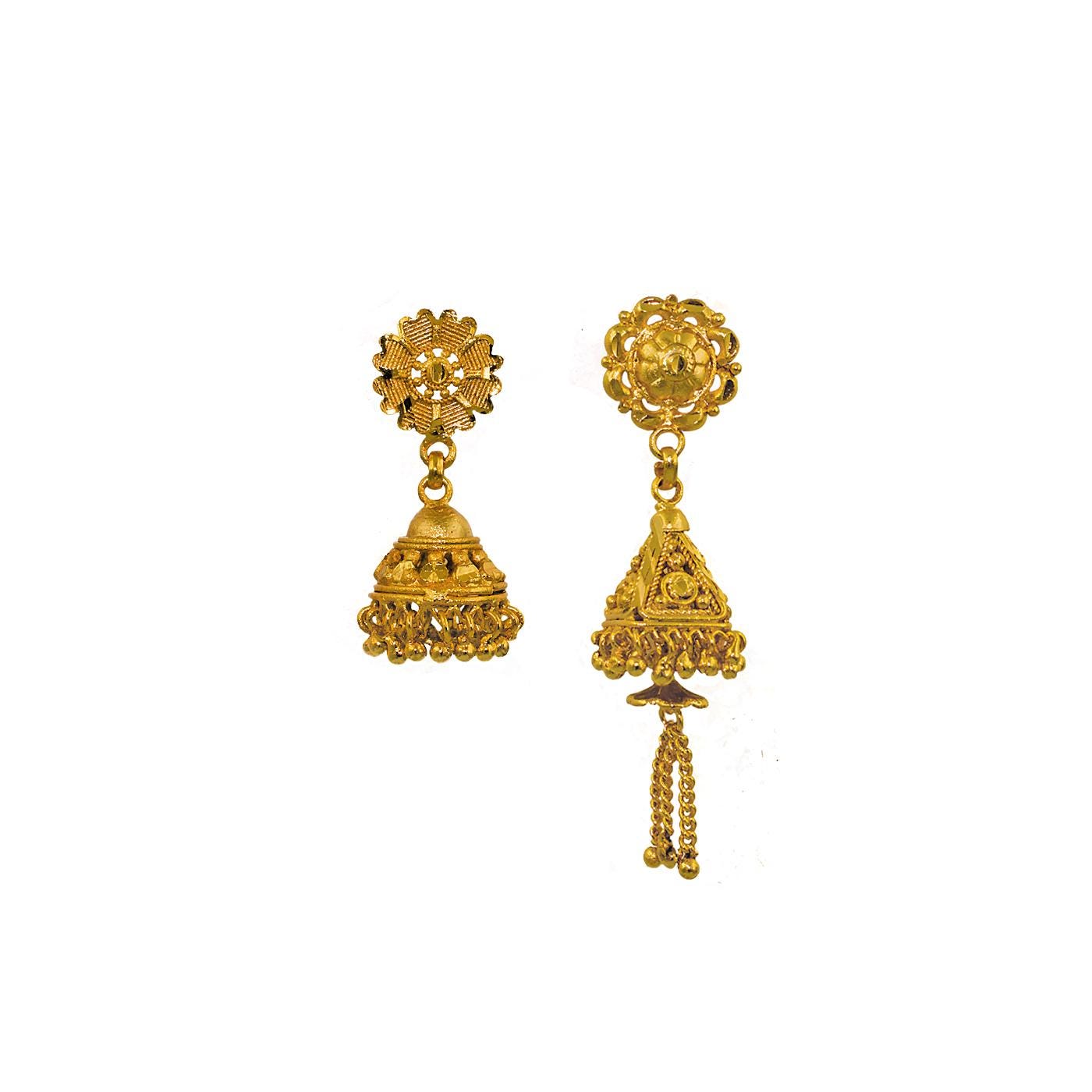 Antique Gold Jhumki Etsy