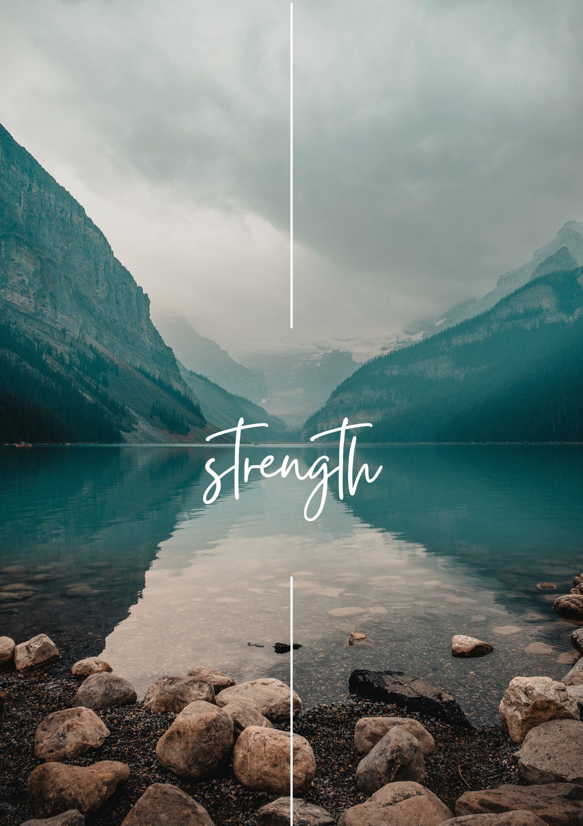 Determination | Strength | Resilience Motivation Wall Art Poster (set ...