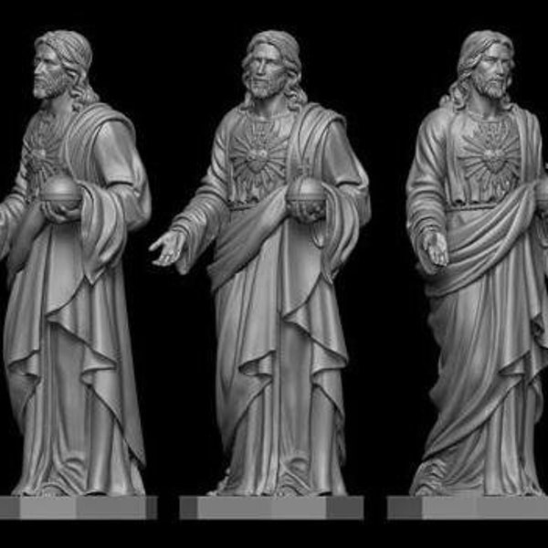 Sacred Heart Stl File - Etsy