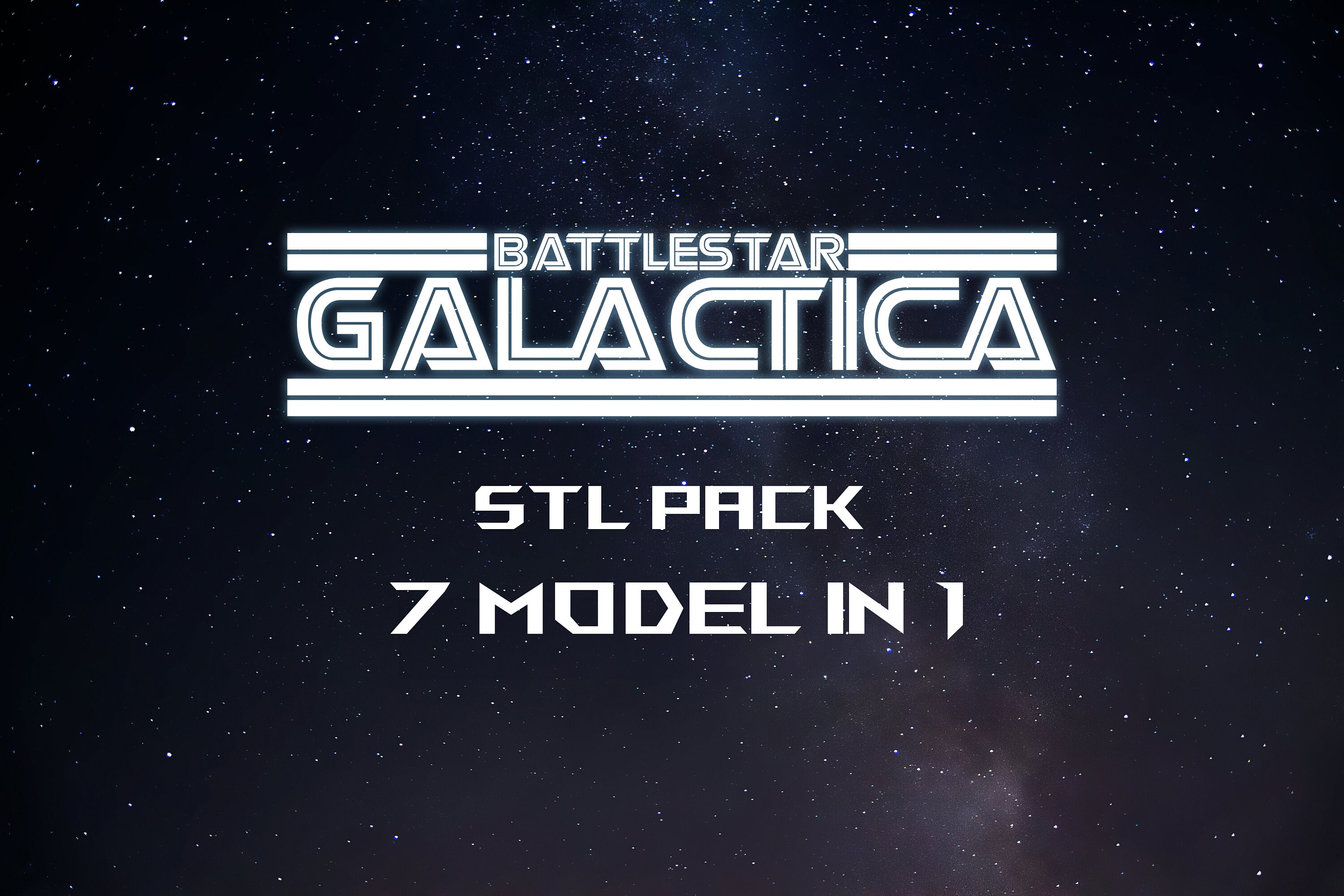 Battlestar Galactica STL Pack, Battlestar Galactica 3D Models Bundle ...