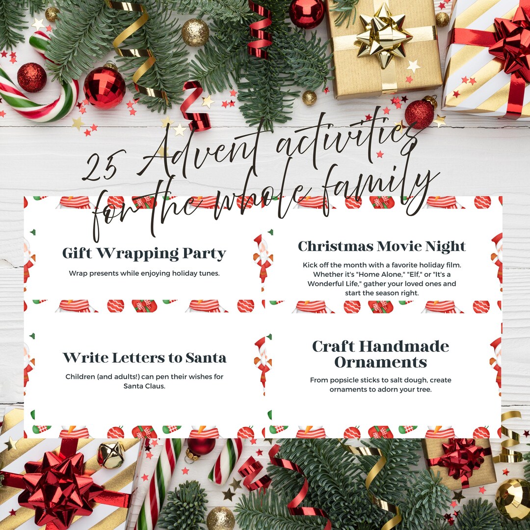 Advent Activity Game | Christmas Countdown | Family Fun | Holiday ...
