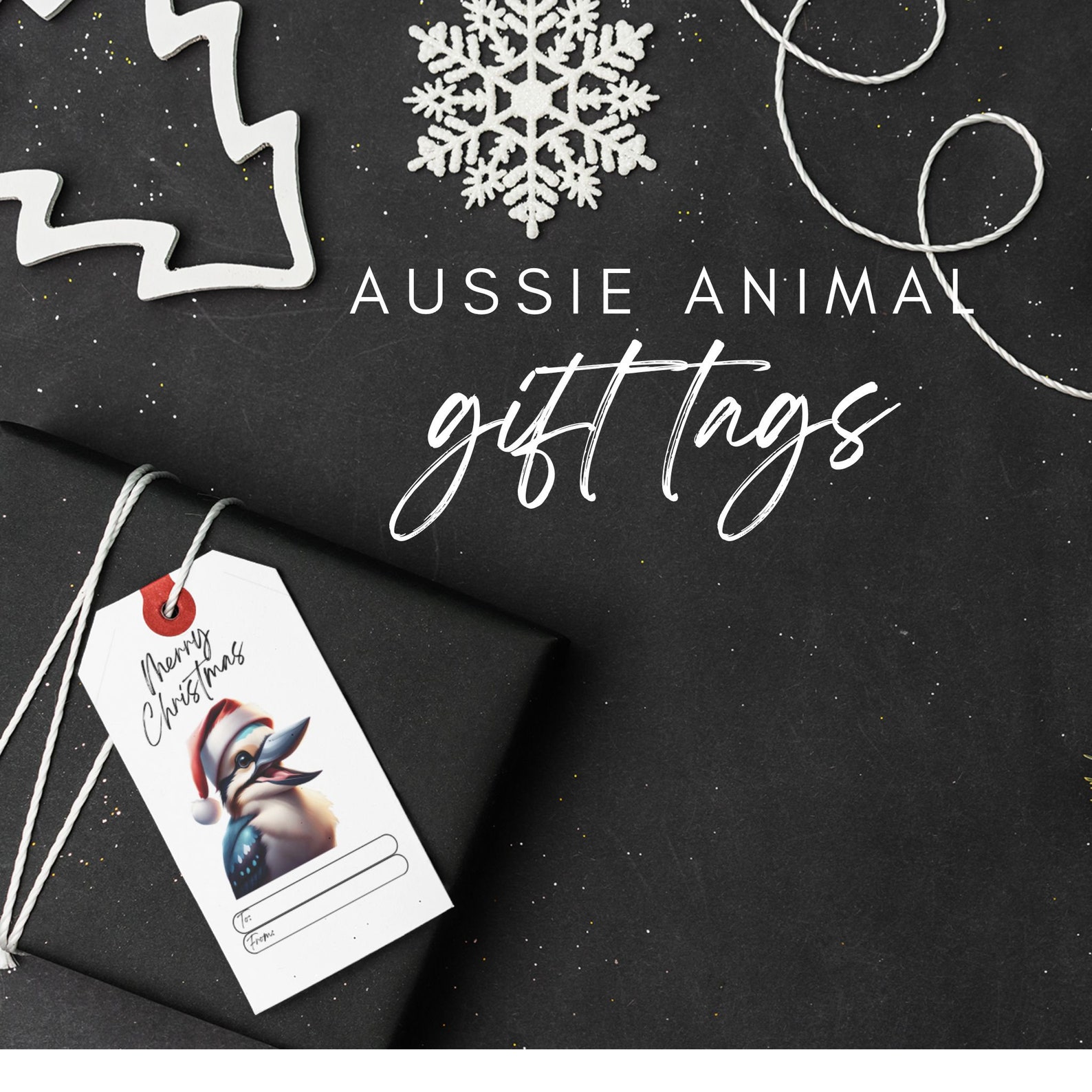 Printable Christmas Gift Tags | Australian Animals | Instant Download ...