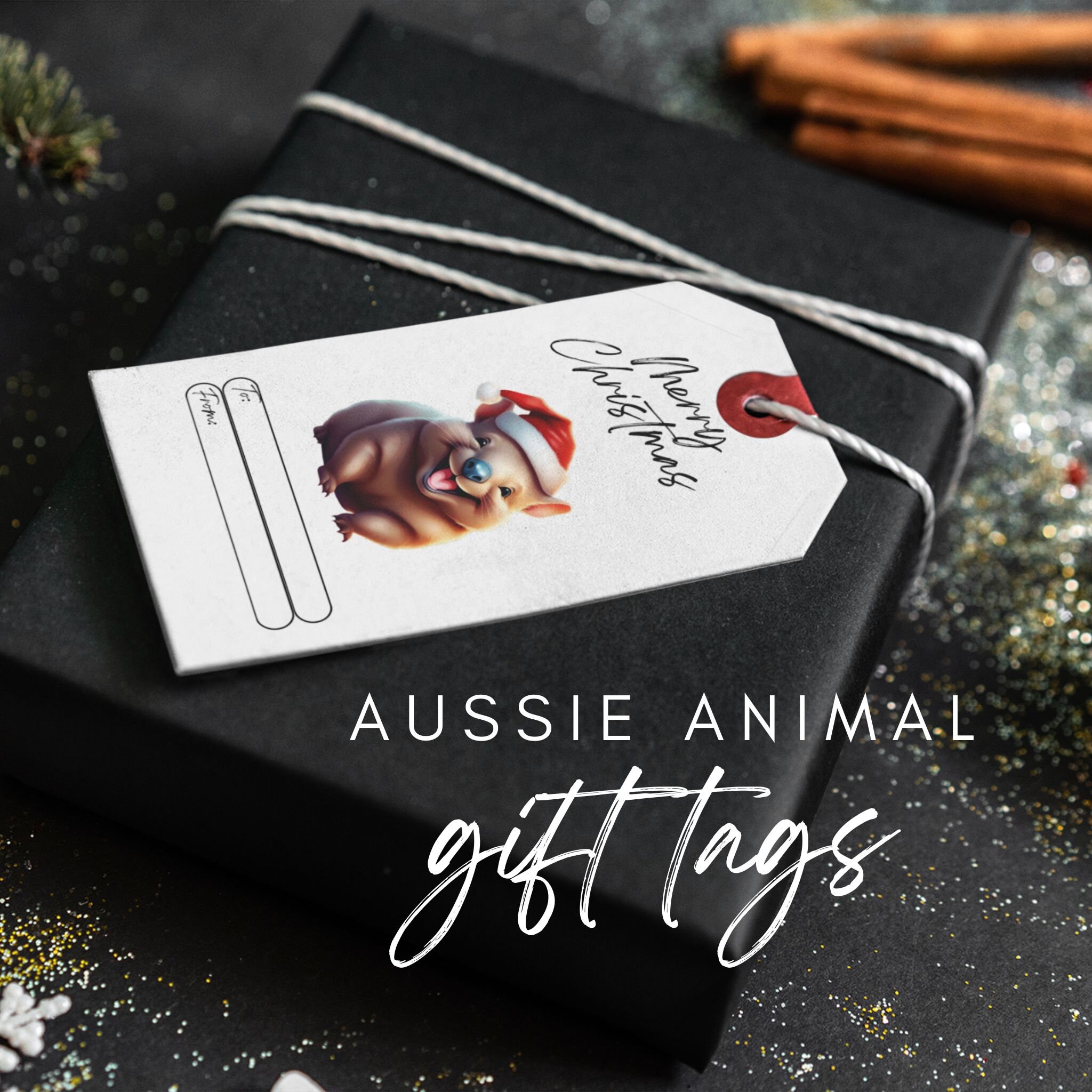 Printable Christmas Gift Tags | Australian Animals | Instant Download ...