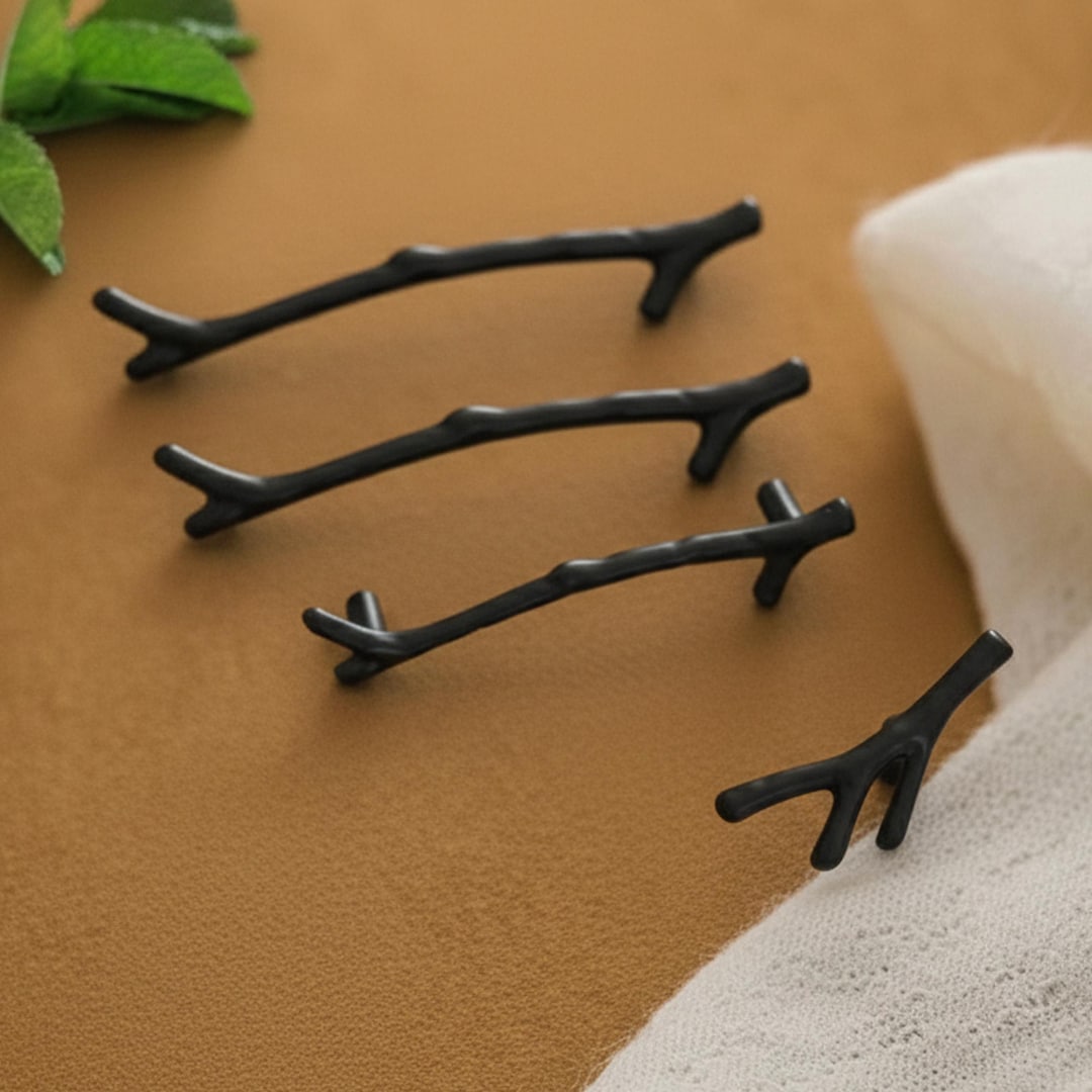 Black Tree Branch Cabinet Knobs and Pulls – T-bar Dresser Pulls, Twigs ...