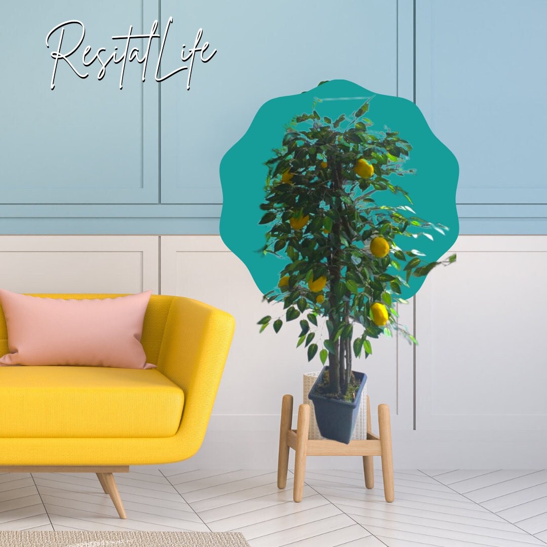 Artificial Lemon Tree - Etsy