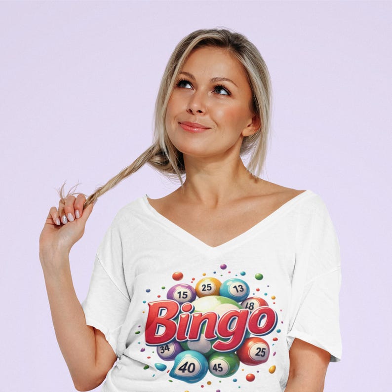 Bingo T-shirt Sublimation Design PNG, Colorful Bingo Balls Graphic ...