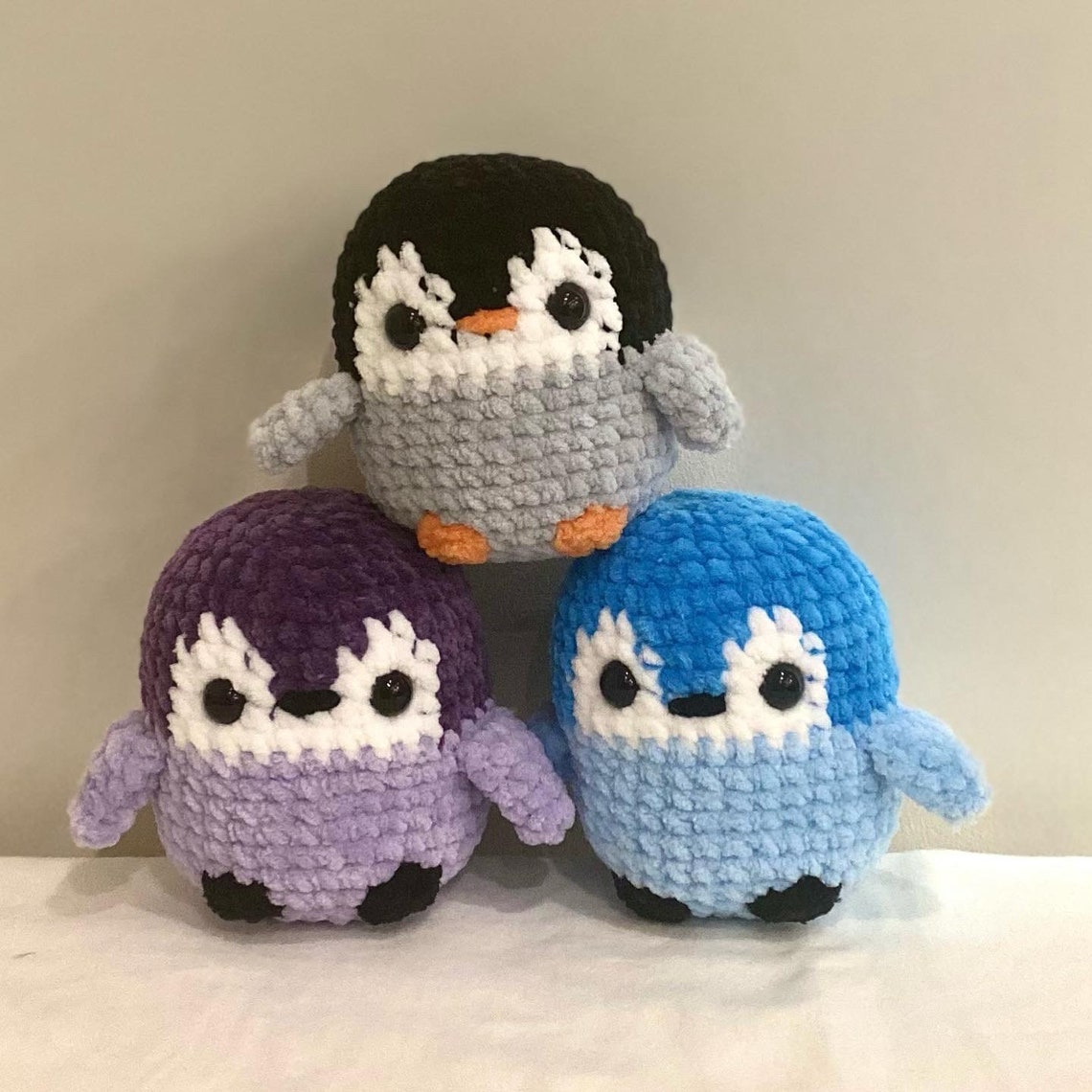 Mini Handmade Penguins / Penguin Plushies / Penguin Amigurumi / Crochet ...