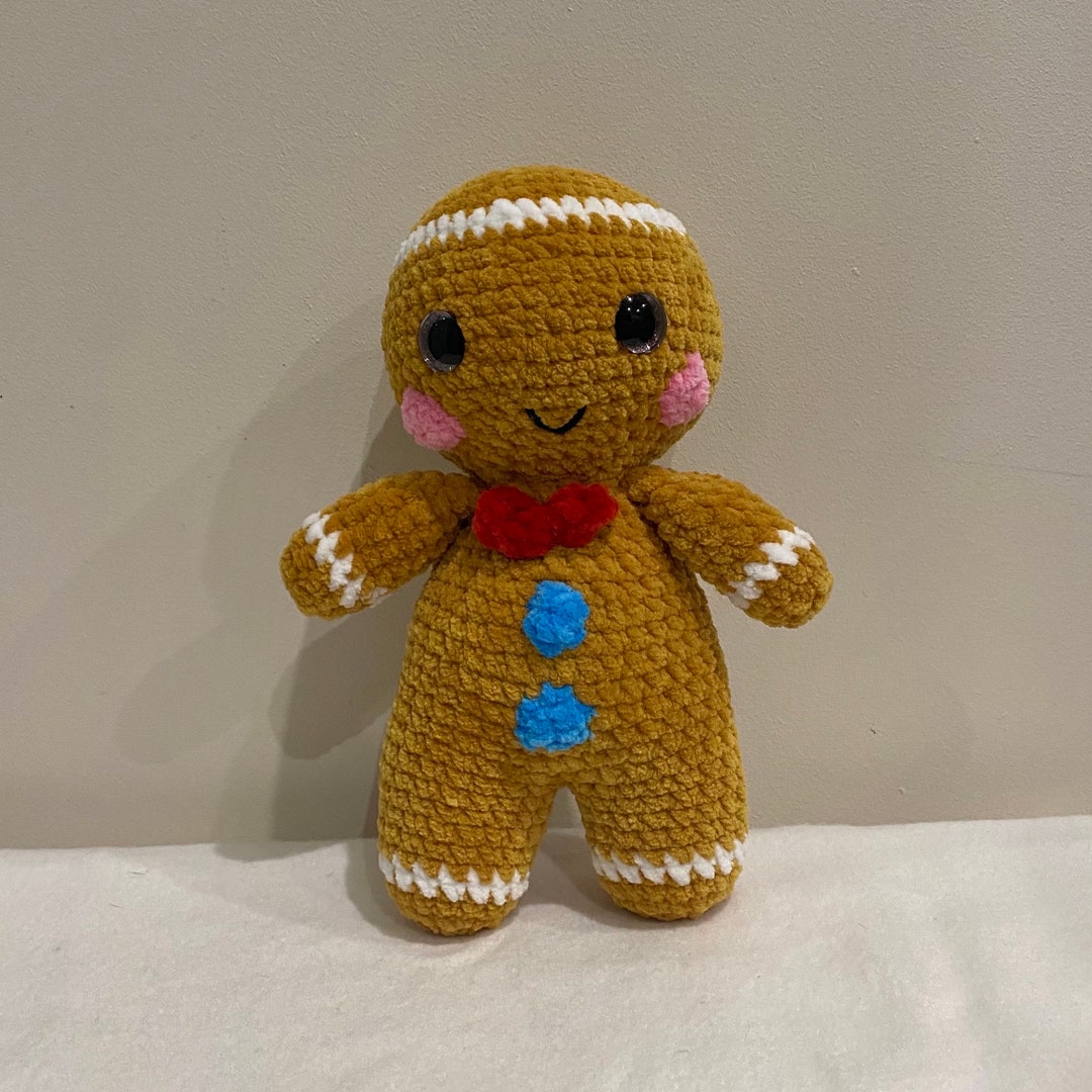 Handmade Gingerbread Man Plushie Crochet Gingerbread Man - Etsy