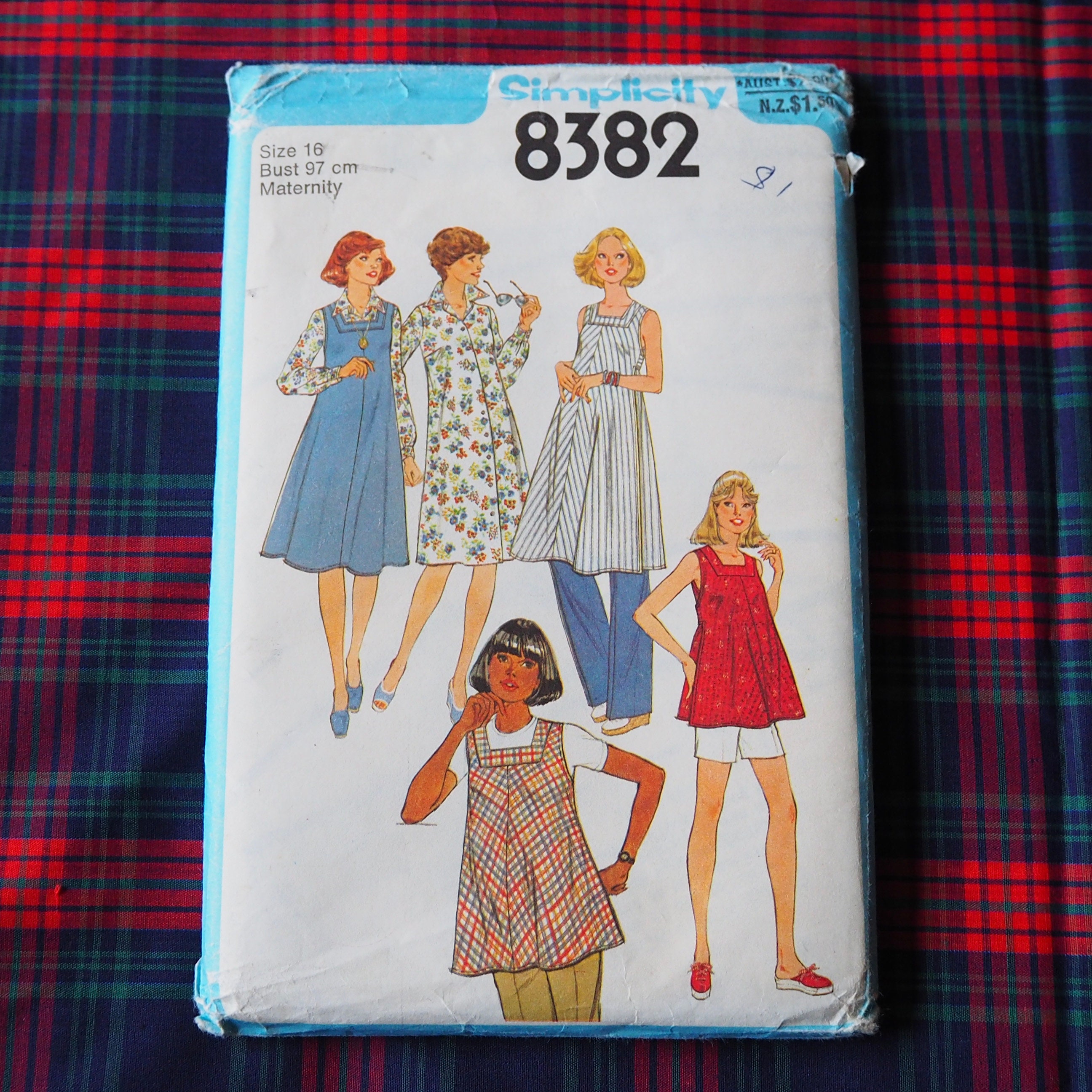 Simplicity 8382, Paper Sewing Pattern, Maternity Dress, Jumper, Top ...