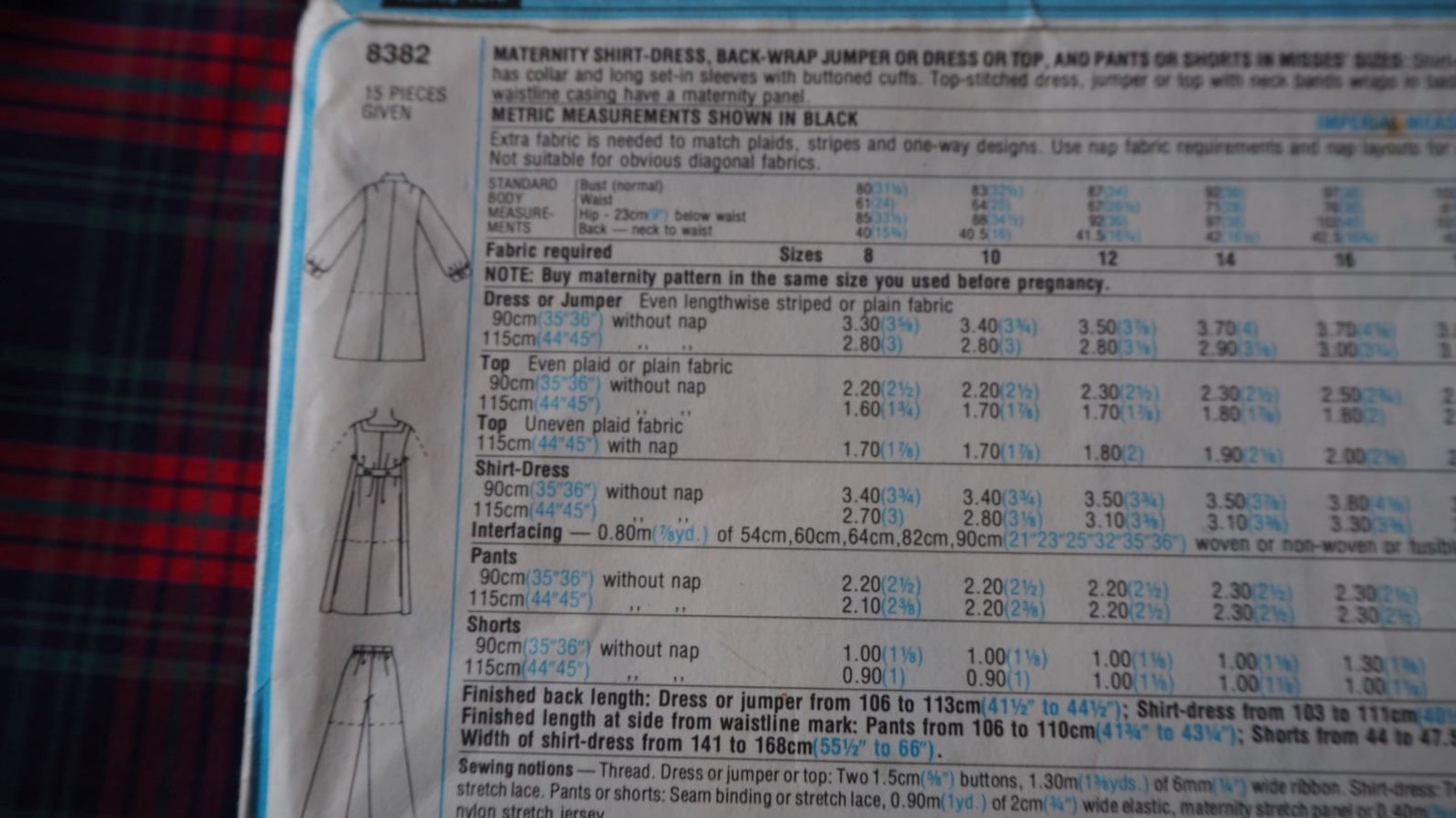 Simplicity 8382, Paper Sewing Pattern, Maternity Dress, Jumper, Top ...