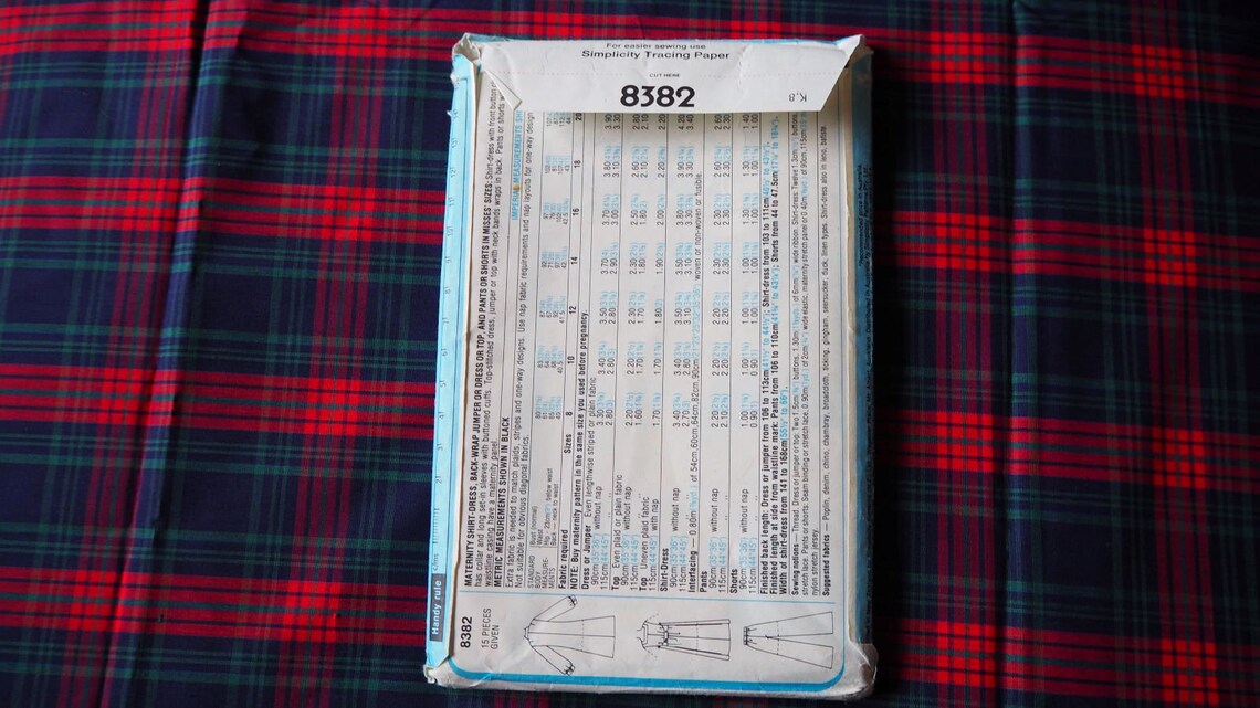 Simplicity 8382, Paper Sewing Pattern, Maternity Dress, Jumper, Top ...