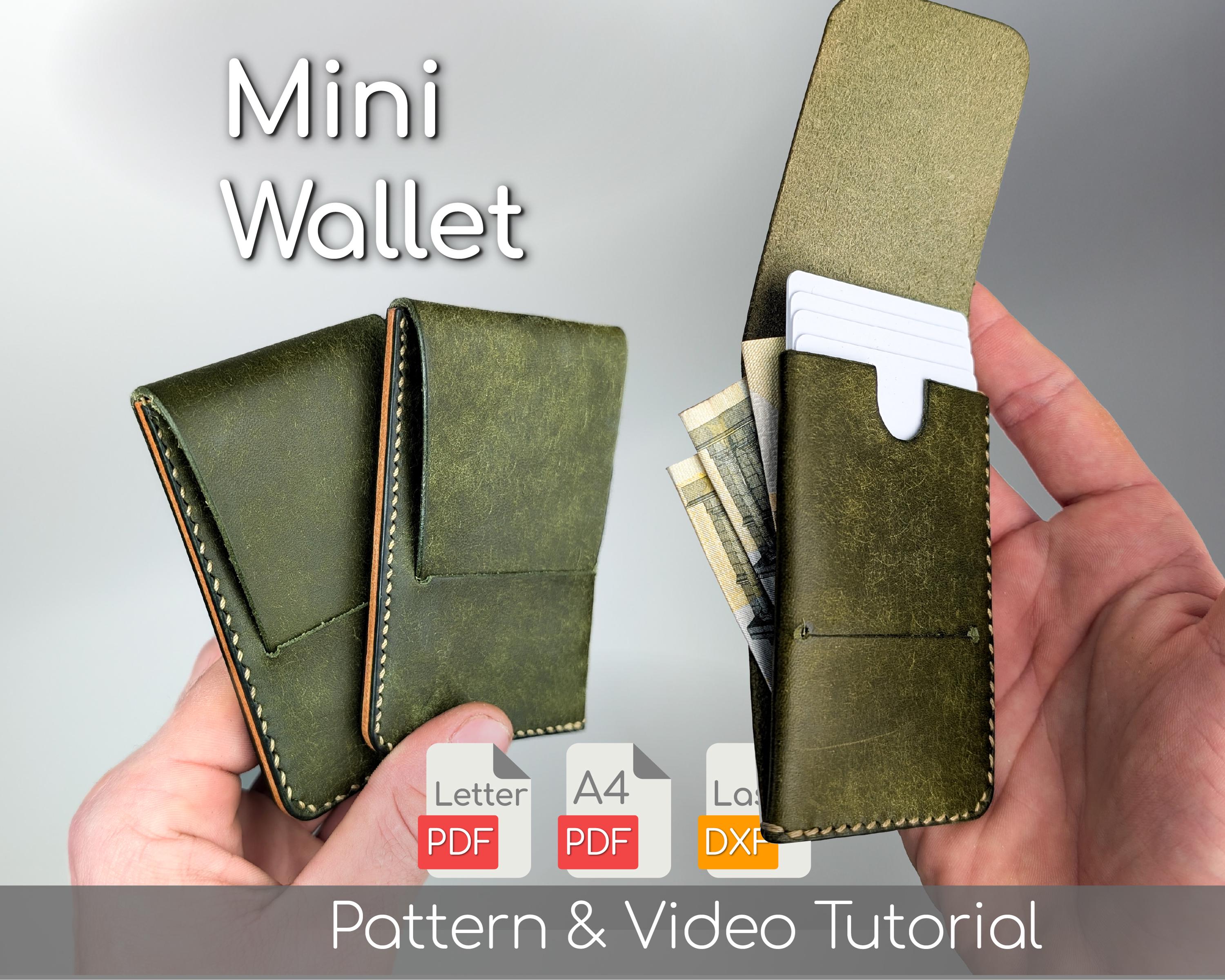 Card Holder Pattern Leather Craft Wallet Pattern PDF Download Leather ...